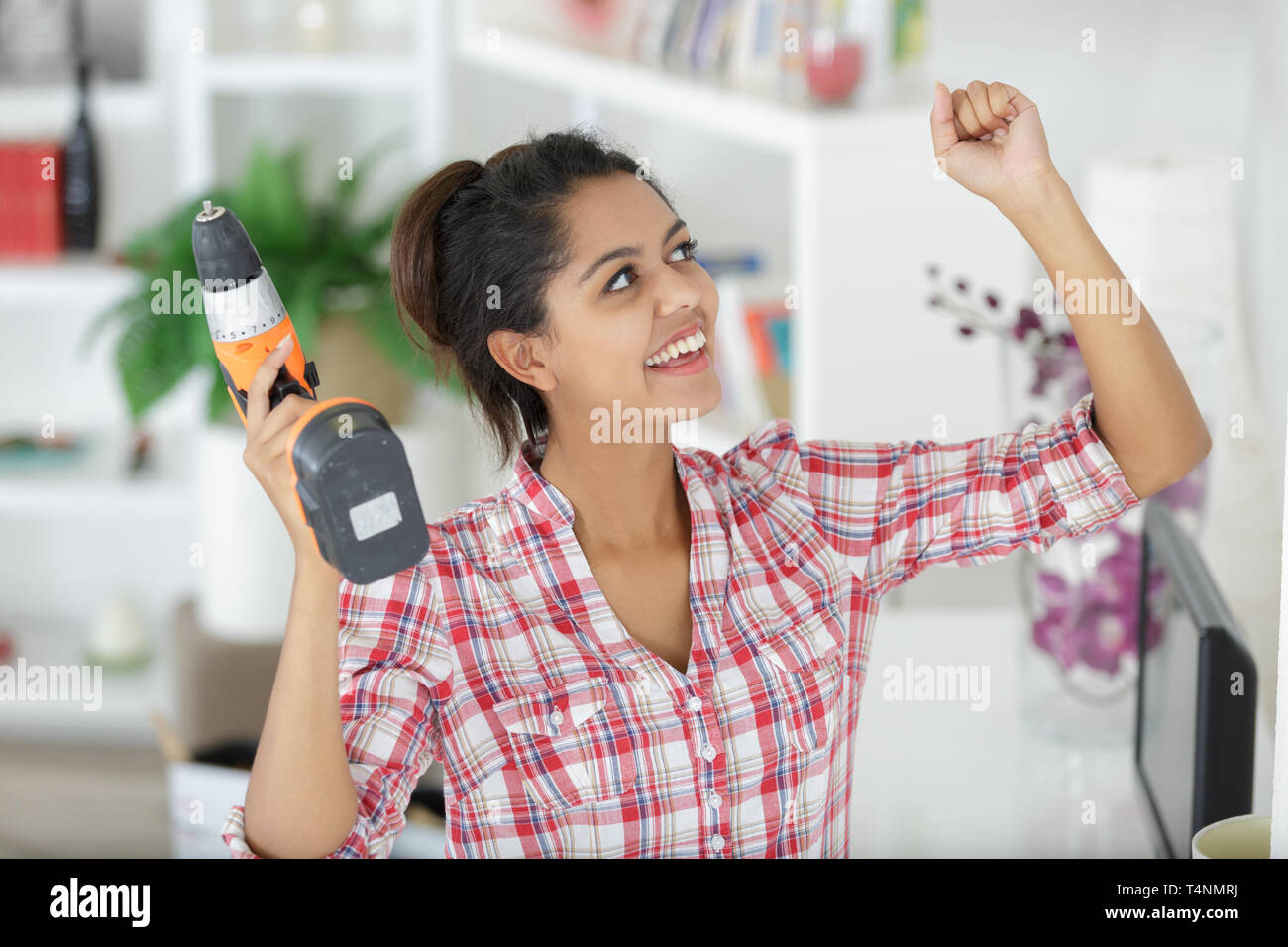Woman triumphant home hi-res stock photography and images - Alamy