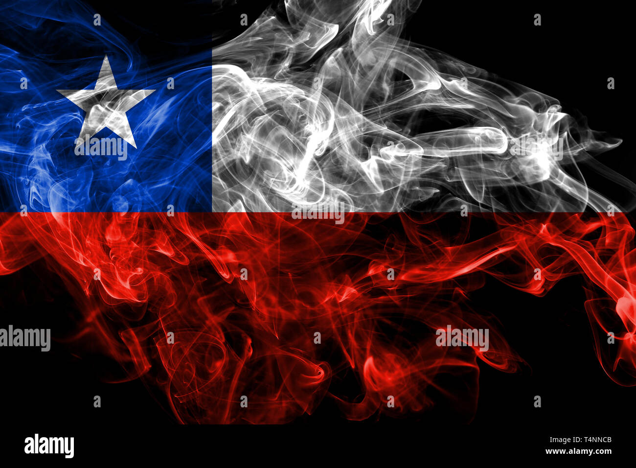 Chile smoke flag hi-res stock photography and images - Alamy
