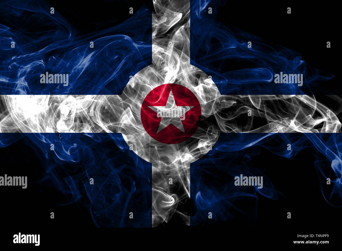 Indianapolis city smoke flag, Indiana State, United States Of America ...