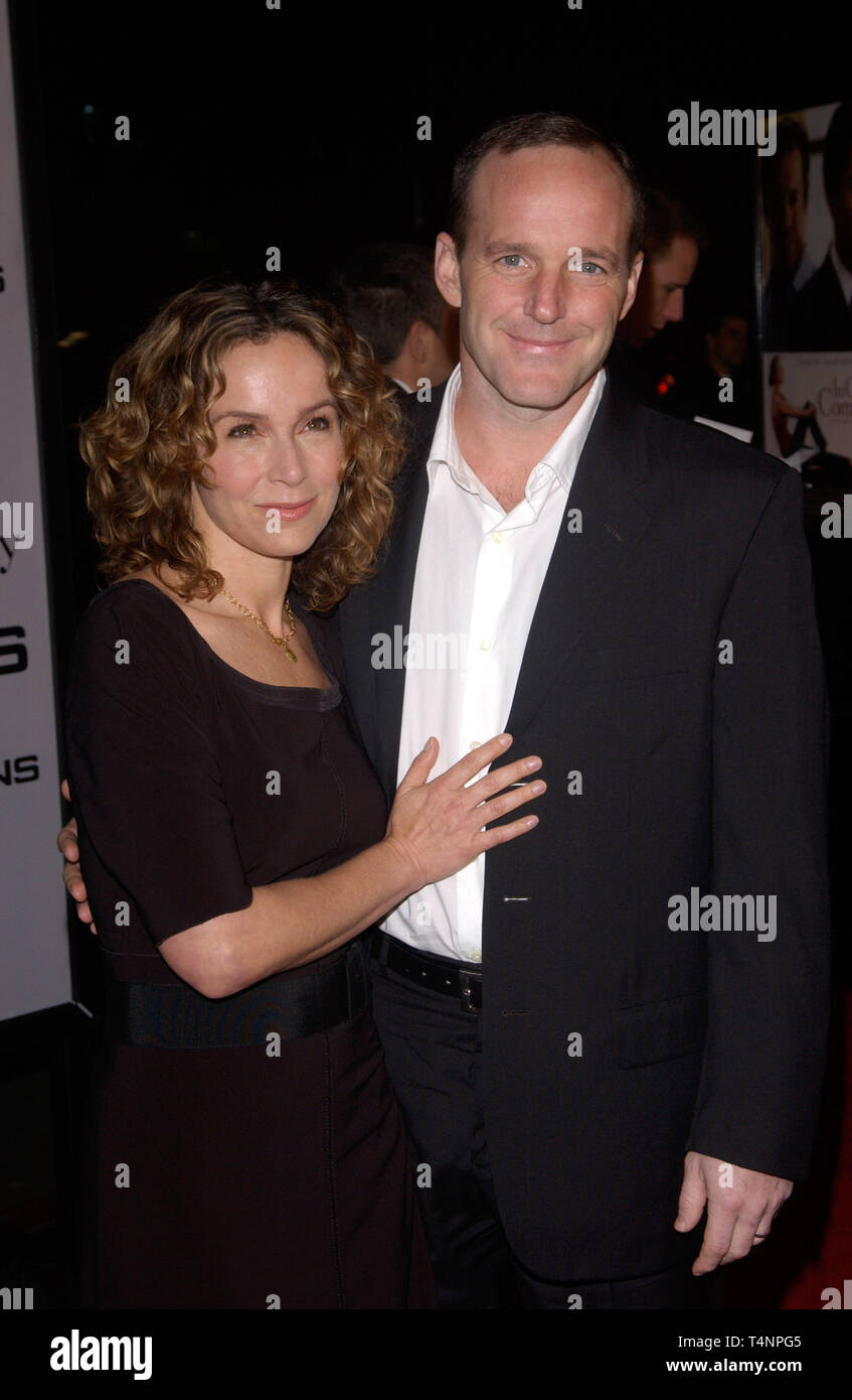 LOS ANGELES, CA. December 06, 2004: Actor CLARK GREGG & wife actress ...