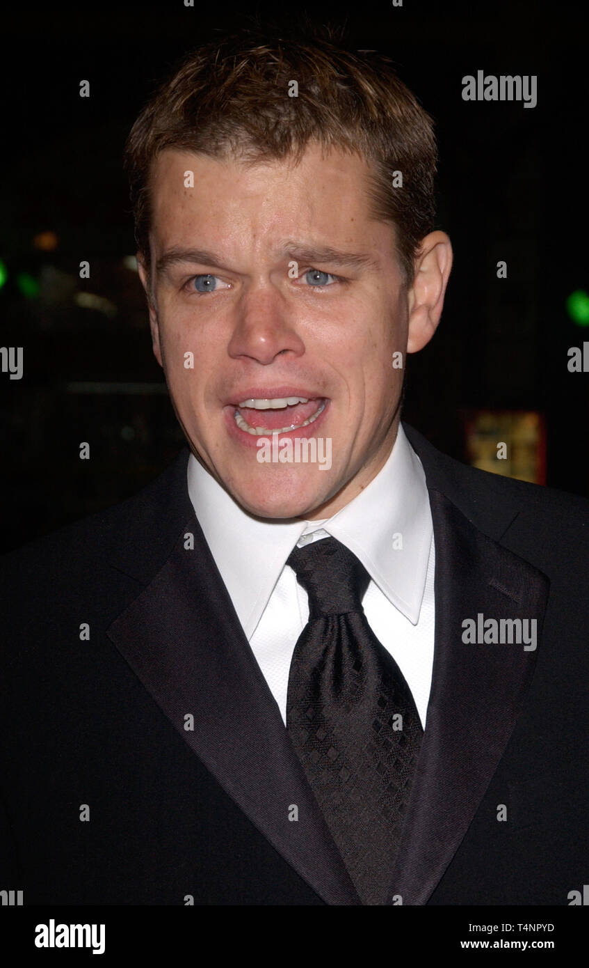 LOS ANGELES, CA. December 08, 2004: Actor MATT DAMON at the Hollywood ...