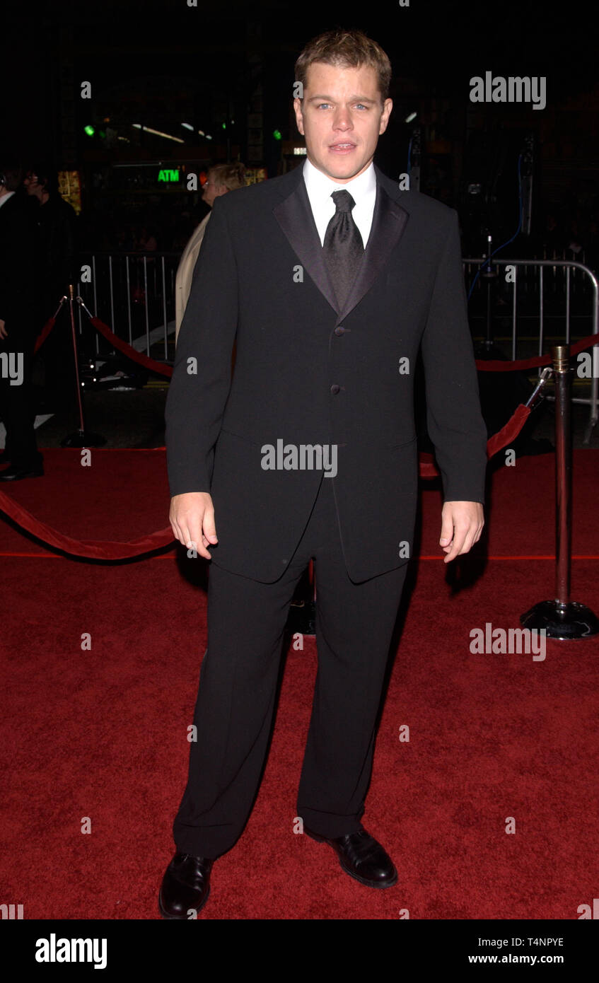 LOS ANGELES, CA. December 08, 2004: Actor MATT DAMON at the Hollywood ...