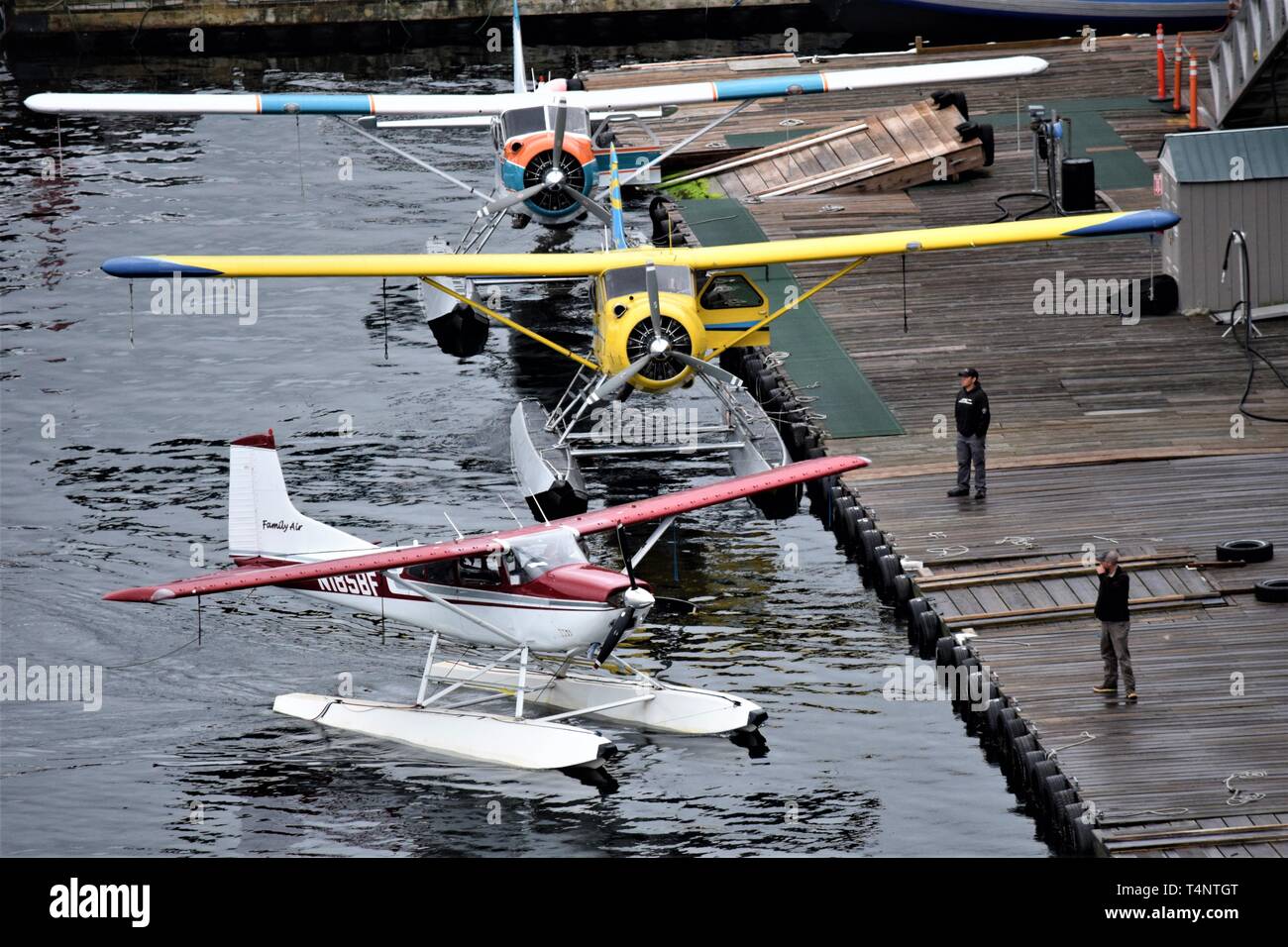 Seaplanes in Ketchikan Alaska Stock Photo - Alamy