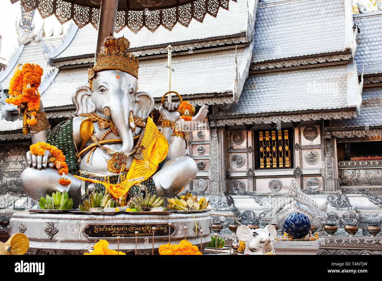 Silver temple in chiang mai hi-res stock photography and images - Alamy