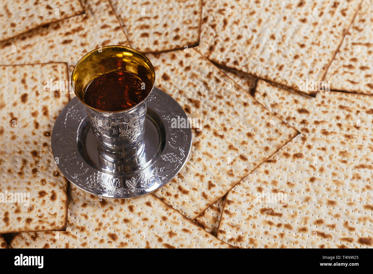 Pesach symbols of great traditional jewish holiday passover matzoh ...