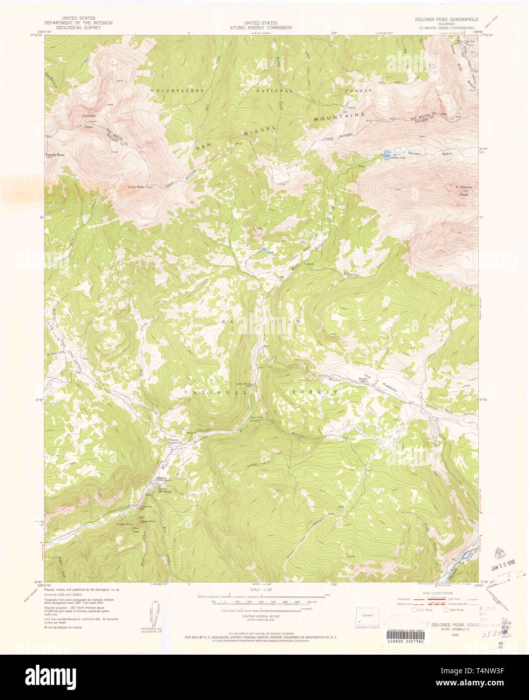 Dolores map hi-res stock photography and images - Alamy