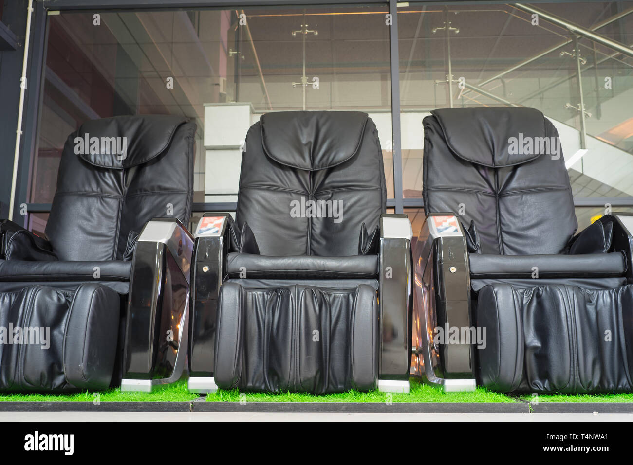 Public Leather Massage relaxing Chair Vending Machine Stock Photo - Alamy
