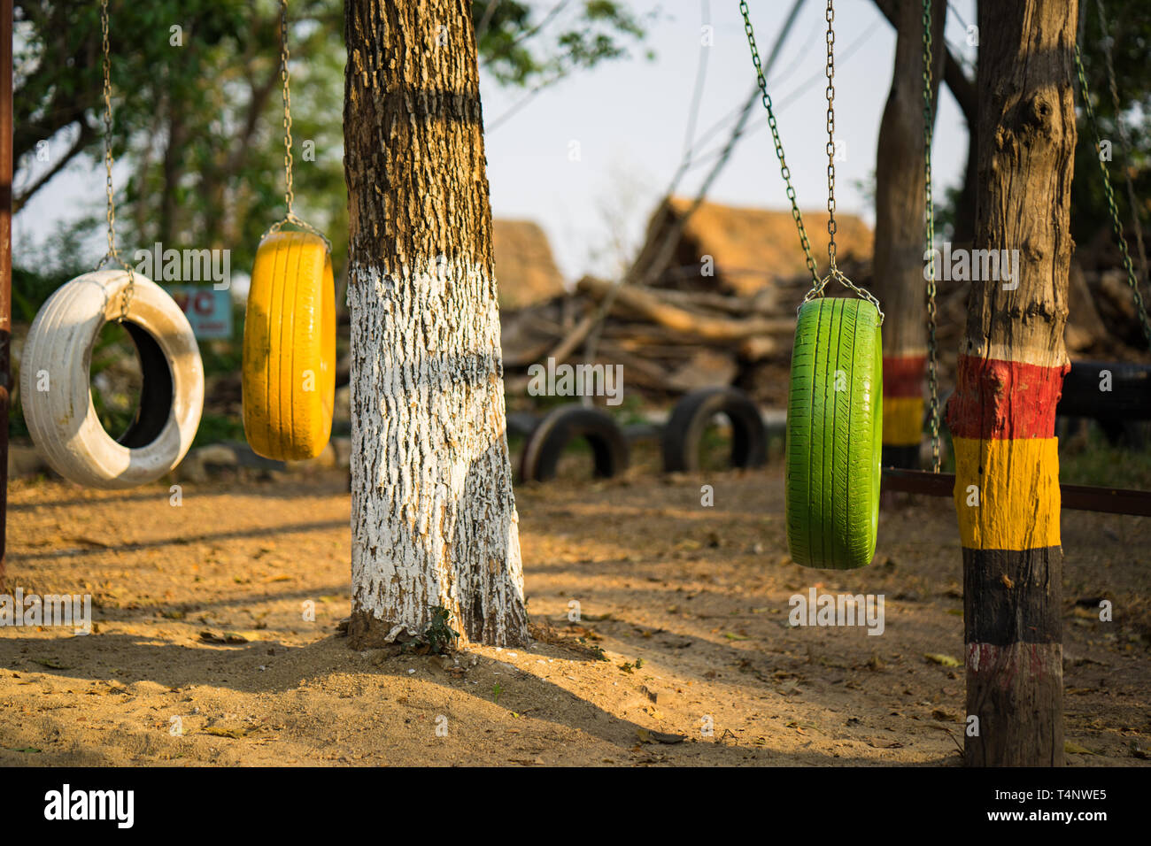 Swing car tires hi-res stock photography and images - Alamy