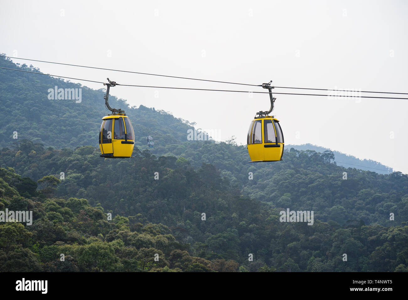 Cable car above hill forest in Vietnam Stock Photo - Alamy