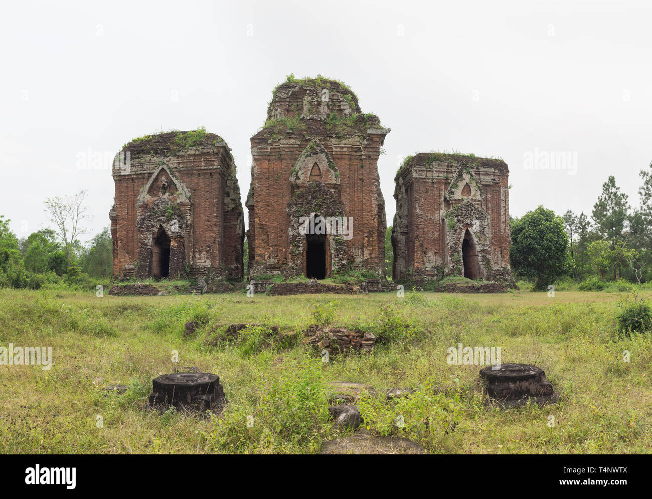 Chien Dan, Champa ancient tower in Quang Nam, Vietnam, is a group of ...