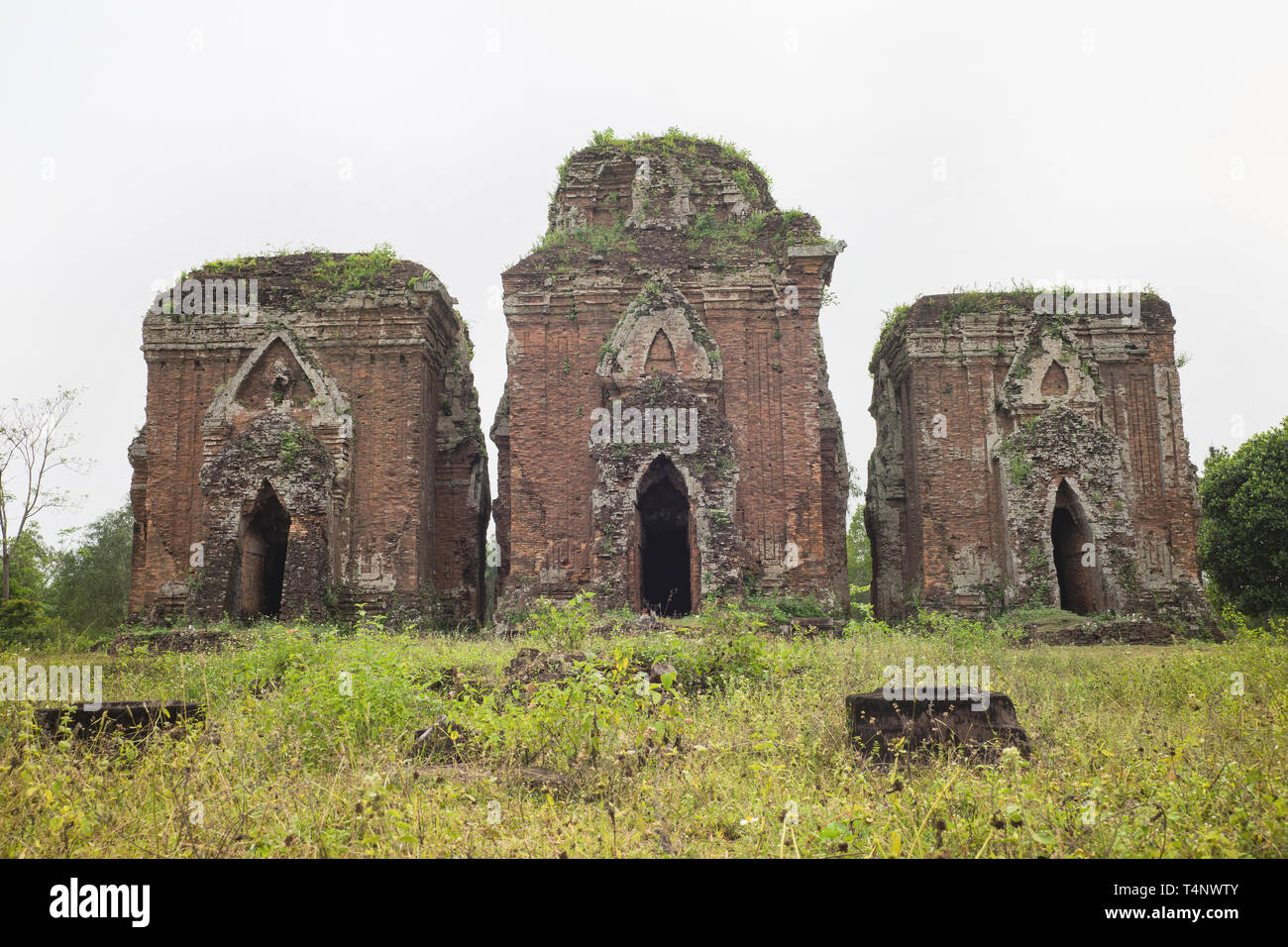 Chien Dan, Champa ancient tower in Quang Nam, Vietnam, is a group of ...