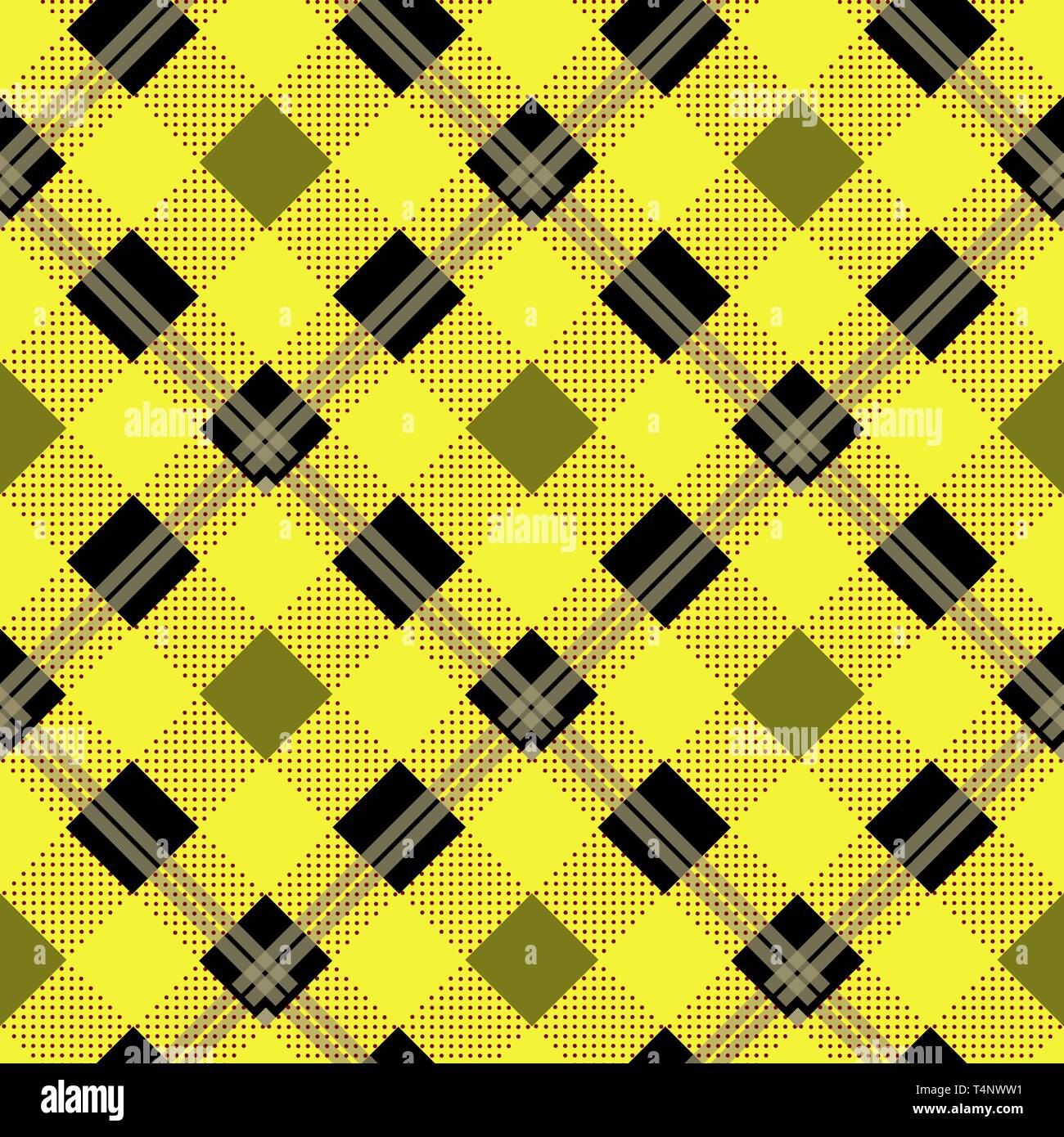 Tartan pattern. Scottish cage. Scottish yellow checkered background ...