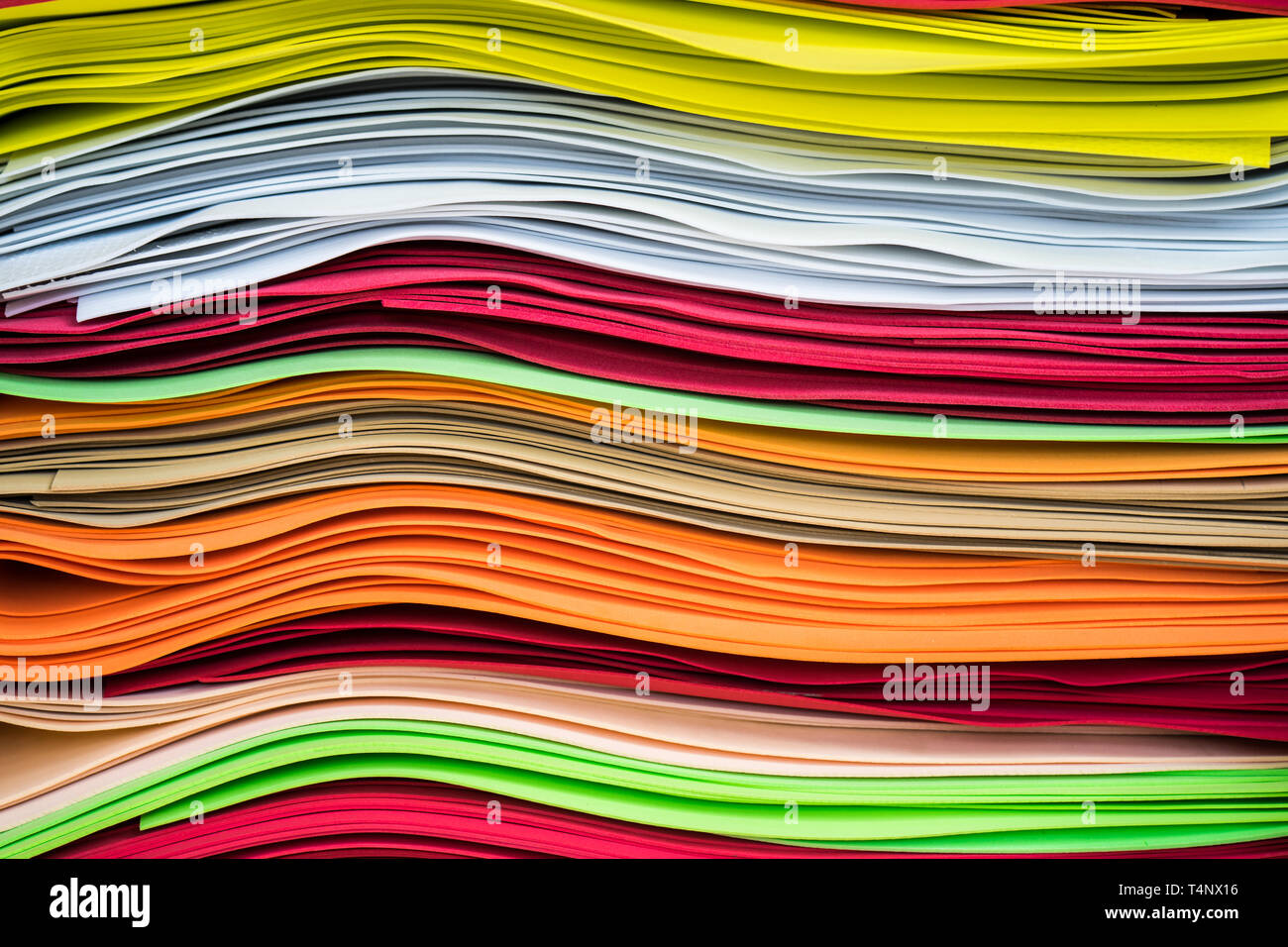 Colorful Eva ethylene vinyl acetate smooth foams Stock Photo - Alamy