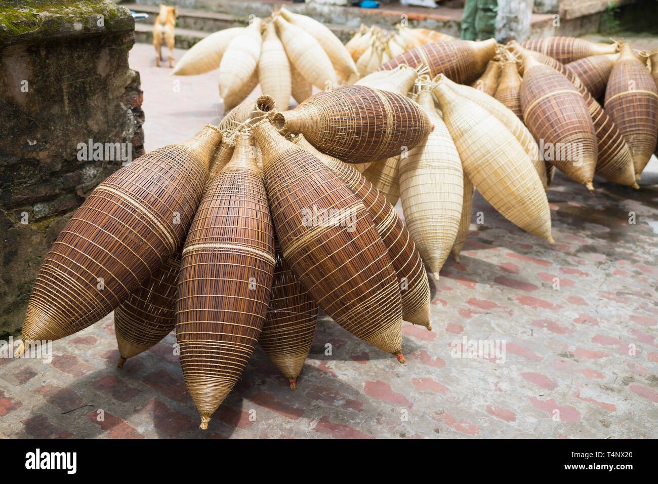 Rattan fish trap hi-res stock photography and images - Alamy