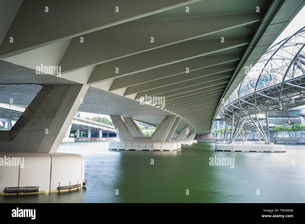 Helix Bridge Construction High Resolution Stock Photography and Images ...