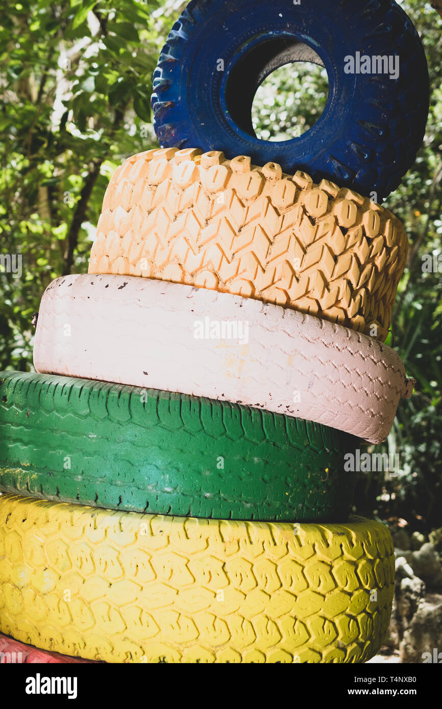 Painted tires hi-res stock photography and images - Alamy