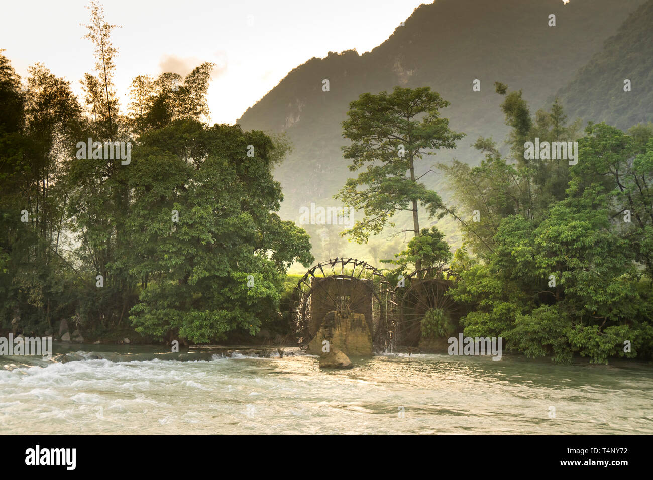 Water wheel rice field rice hi-res stock photography and images - Alamy