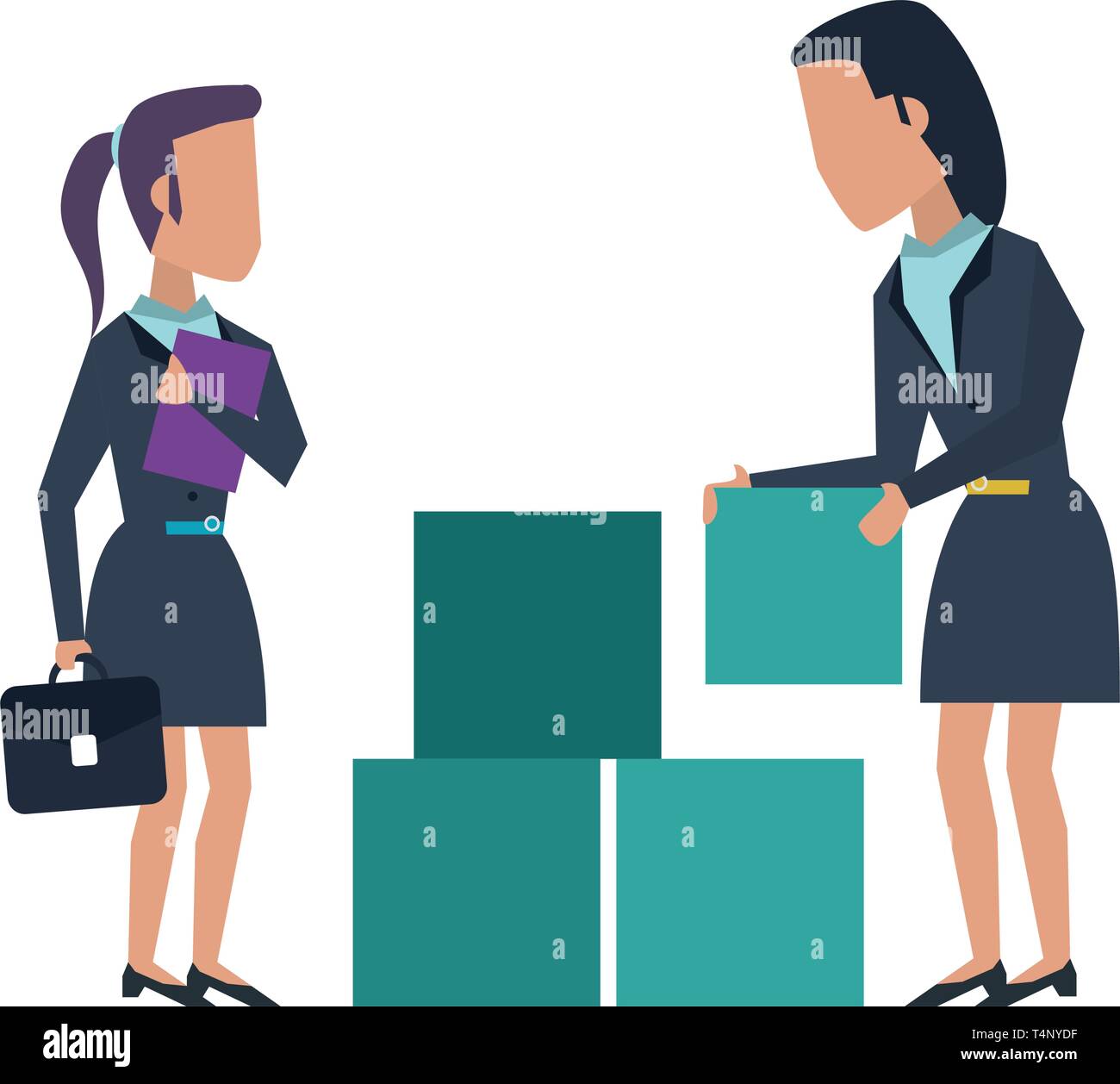 Business teamwork workers avatar Stock Vector Image & Art - Alamy