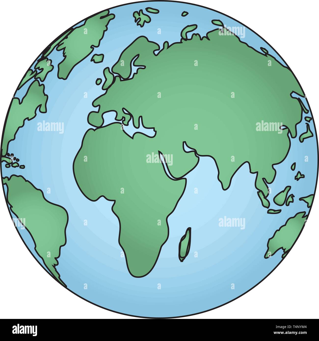 world map cartoon vector illustration graphic design Stock Vector Image ...