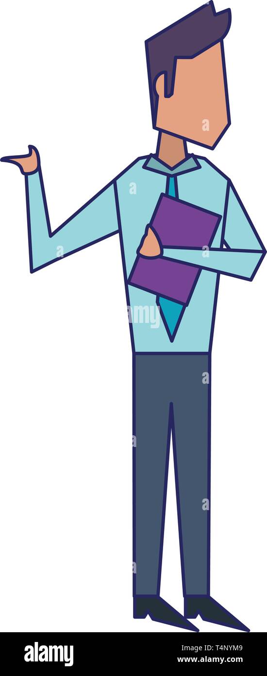 Executive businessman avatar blue lines Stock Vector Image & Art - Alamy