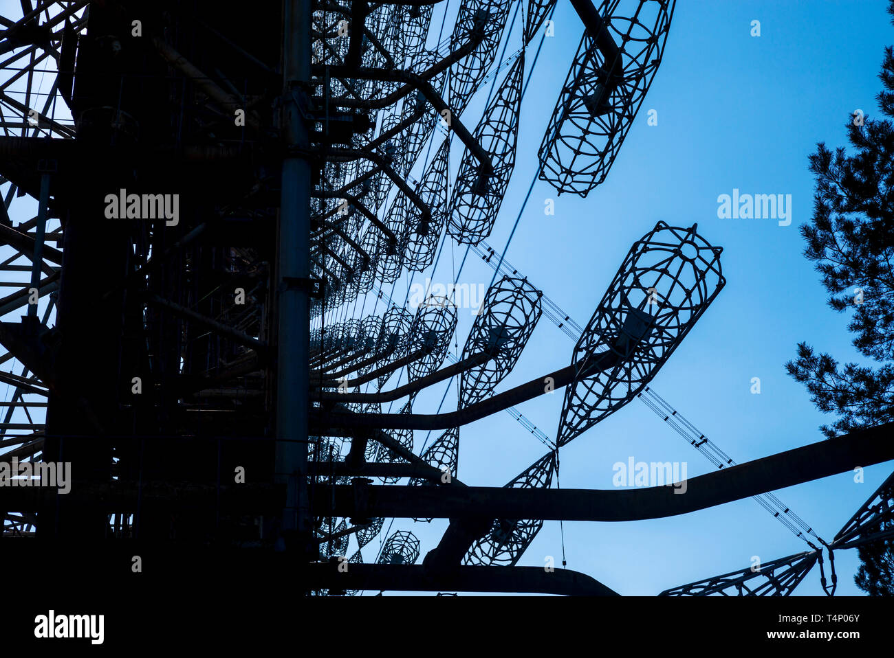 Duga-1 array within the Chernobyl Exclusion Zone, Ukraine. The Duga ...