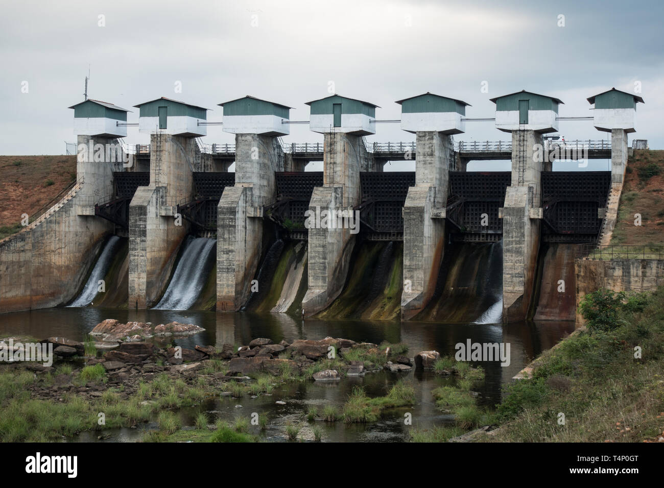 Weheragala reservoir Dam in Yala national park . Sri Lanka Stock Photo ...