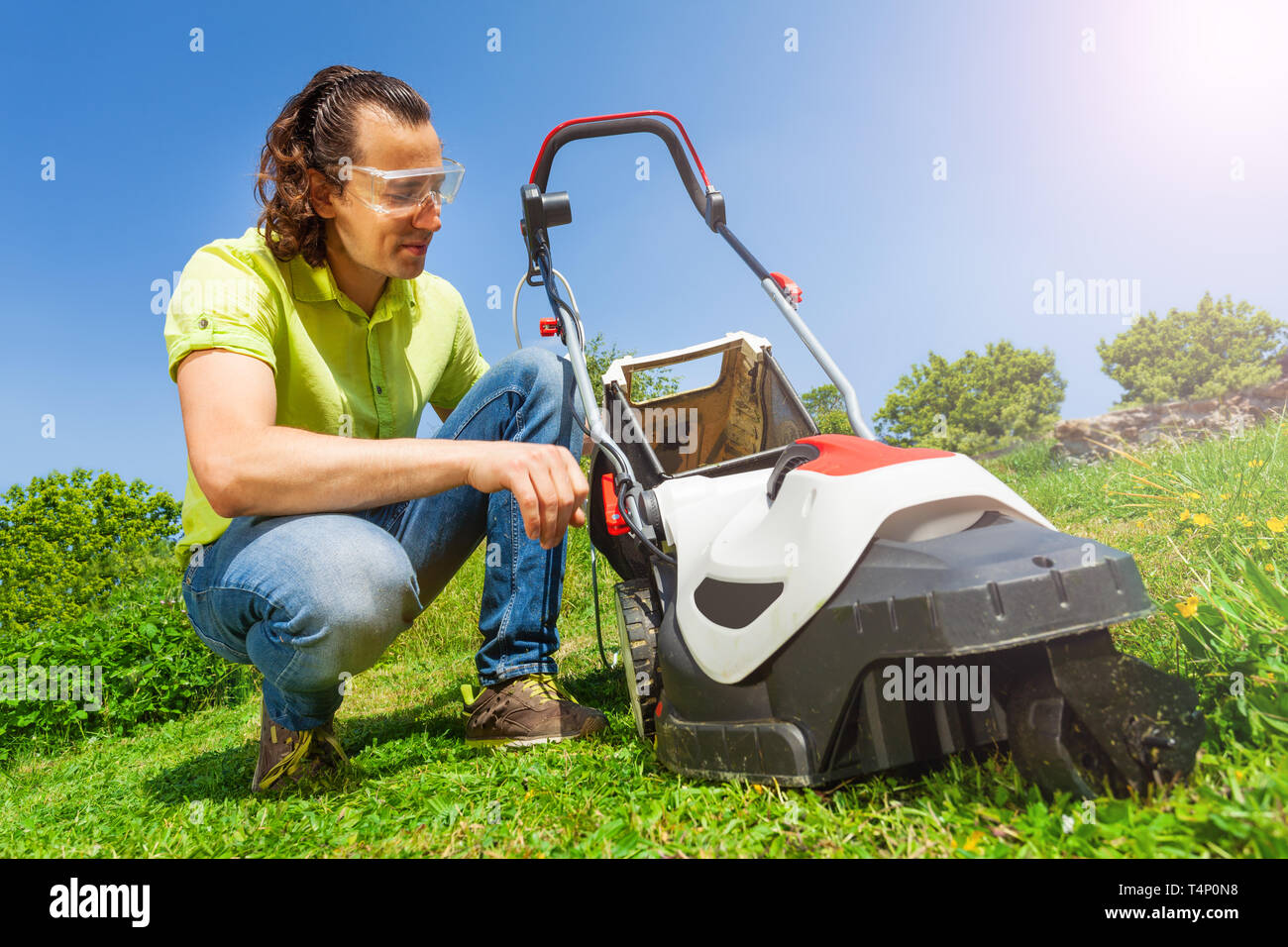 Cleaning grass hi-res stock photography and images - Alamy