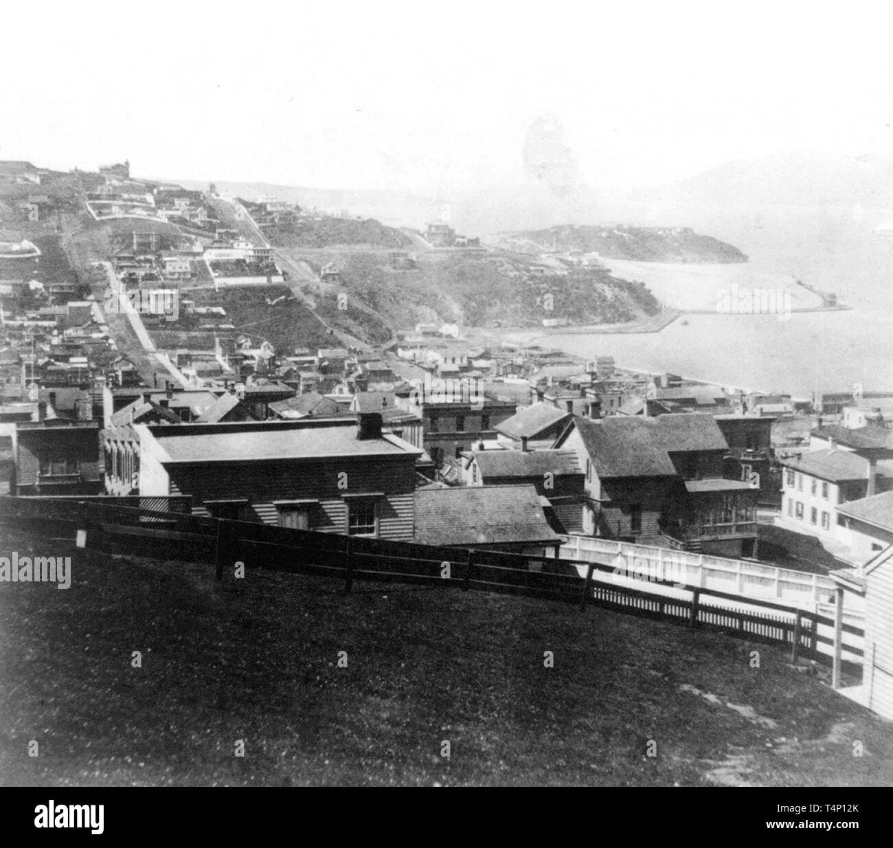 California History - Black Point and Golden Gate, from Telegraph Hill ...