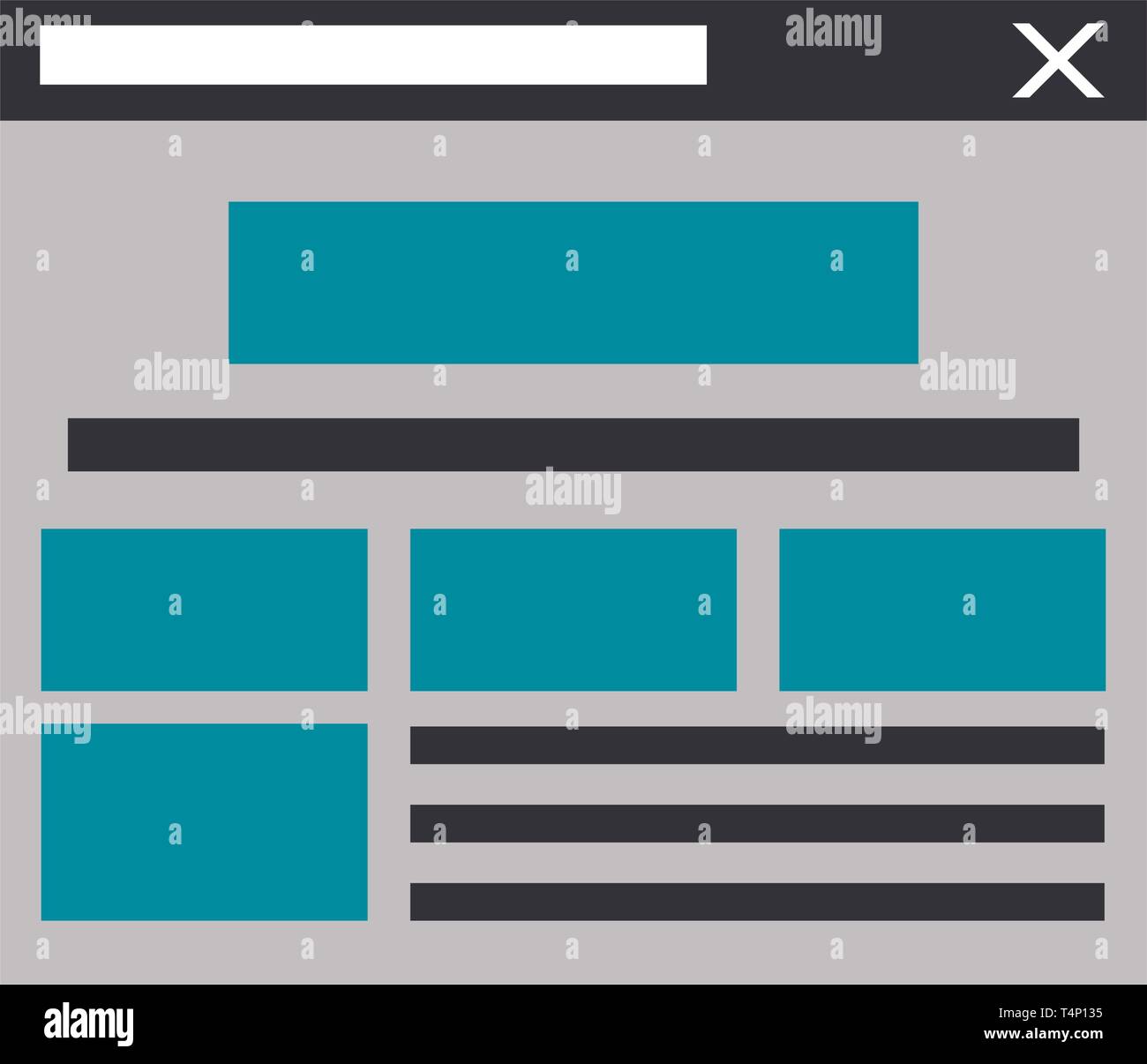 Internet website tab isolated Stock Vector Image & Art - Alamy