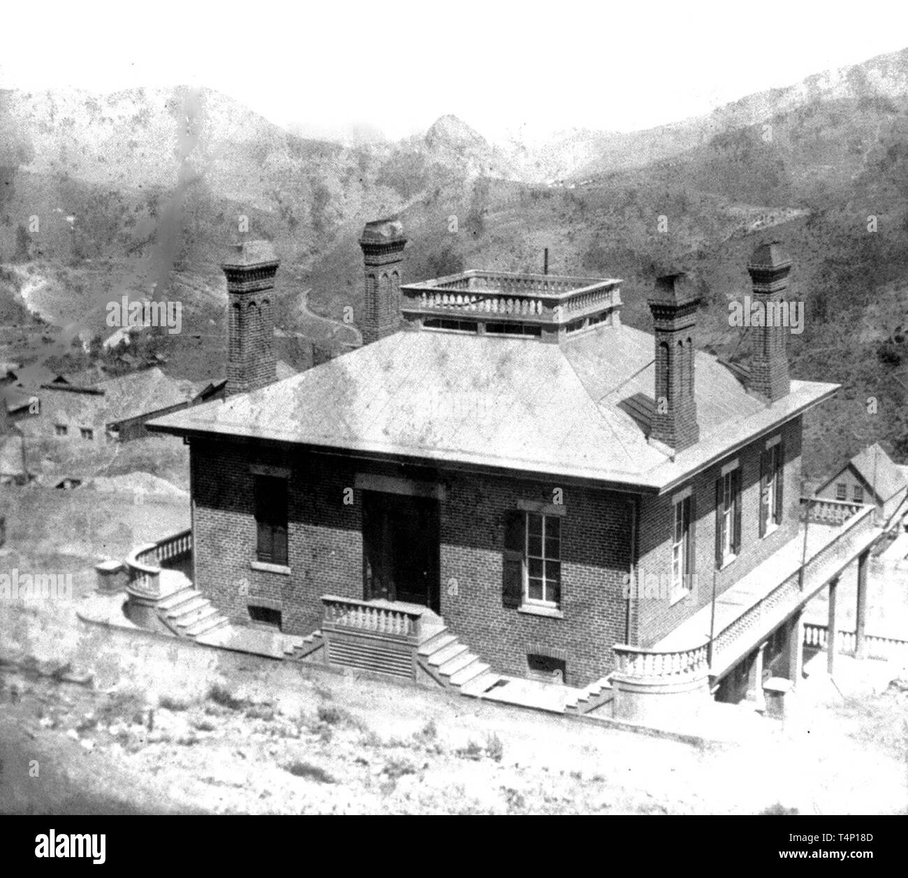 Nevada History - Six mile Canyon, from office of Chollar Works, desert ...