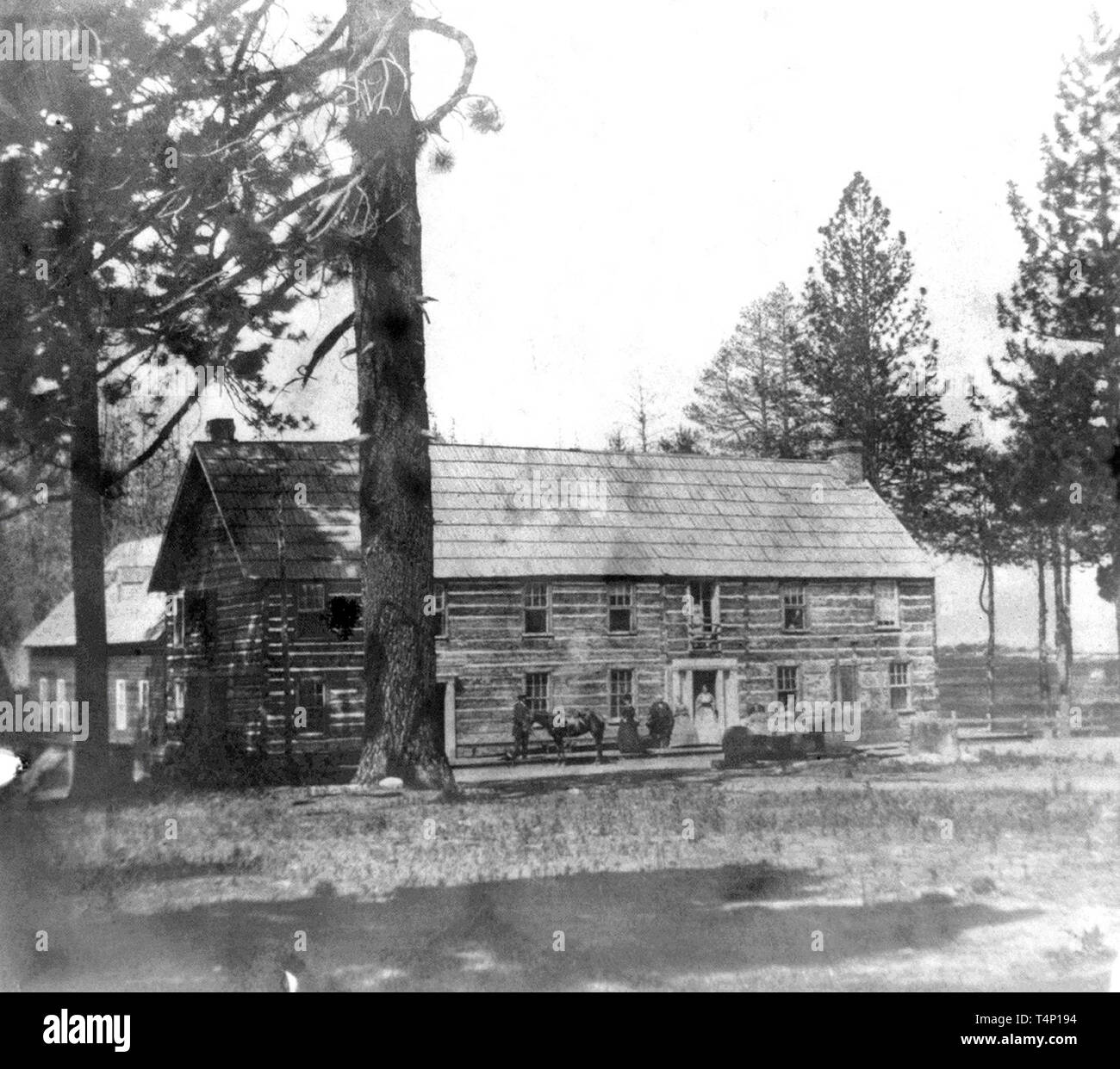 Nevada History - The Lake House. Lake Tahoe ca. 1866 Stock Photo - Alamy