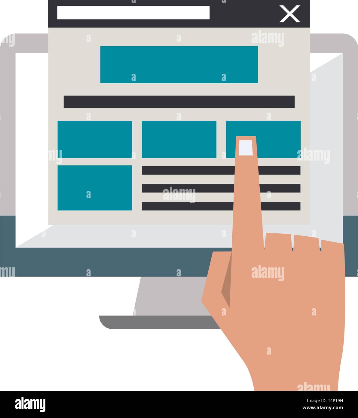 Shopper browsing Stock Vector Images - Alamy