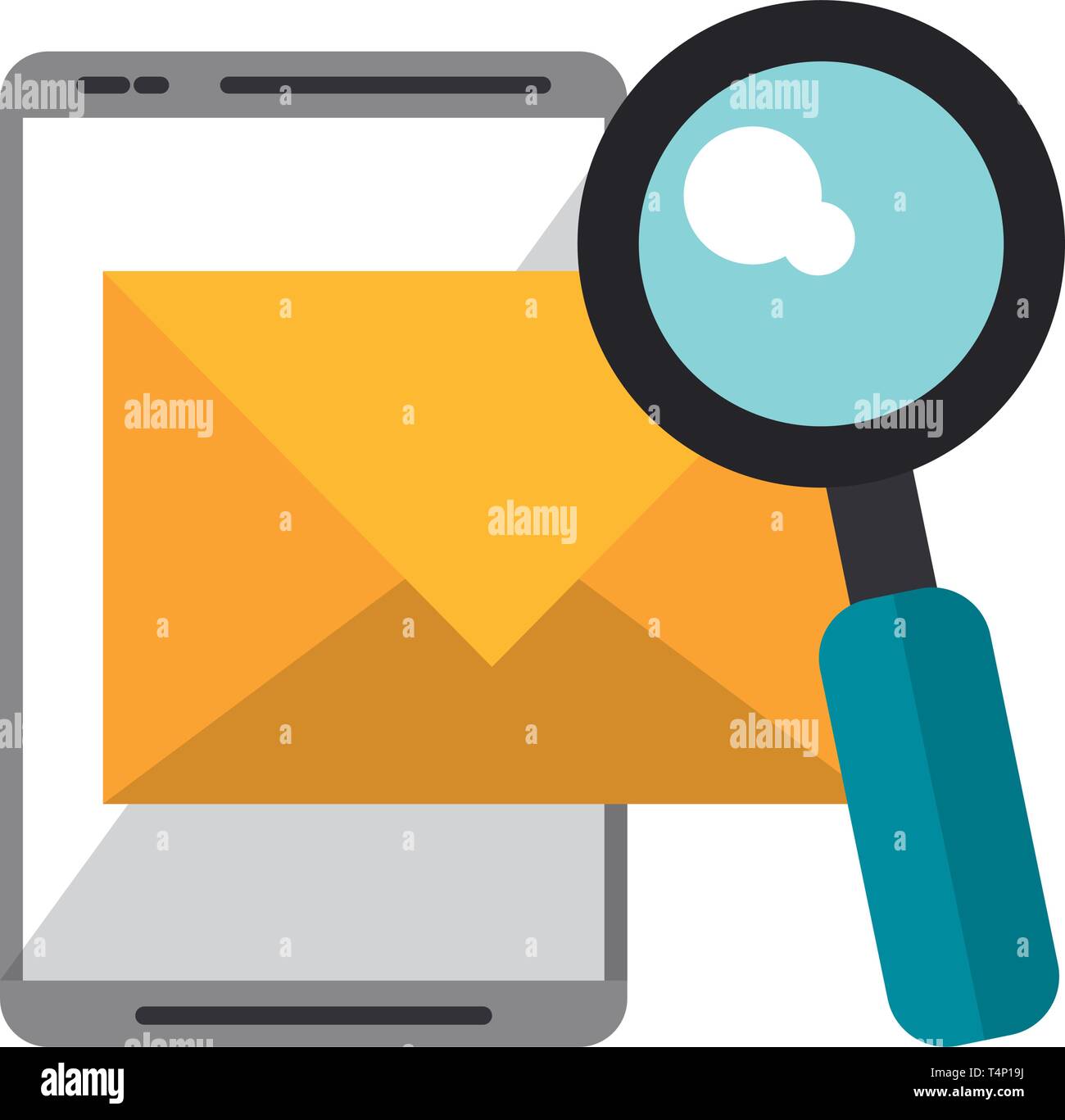 Email search and tablet Stock Vector Image & Art - Alamy