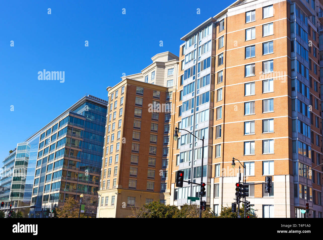 Modern buildings in downtown of Washington DC, USA. Urban architecture ...