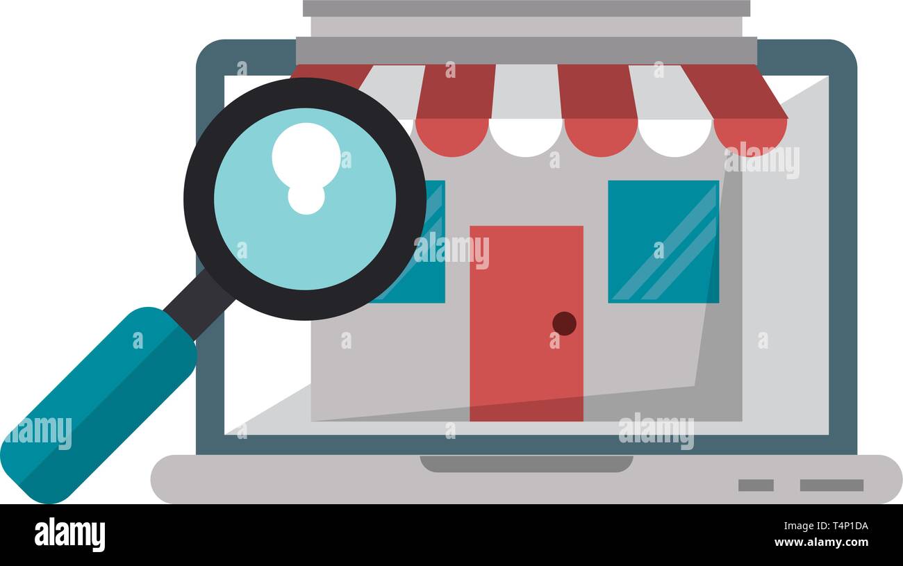 Shopper browsing Stock Vector Images - Alamy