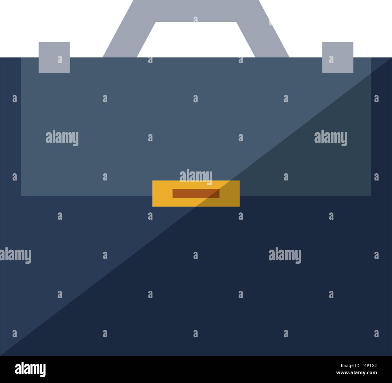 Briefcase sealed with handle isolated Stock Vector Image & Art - Alamy