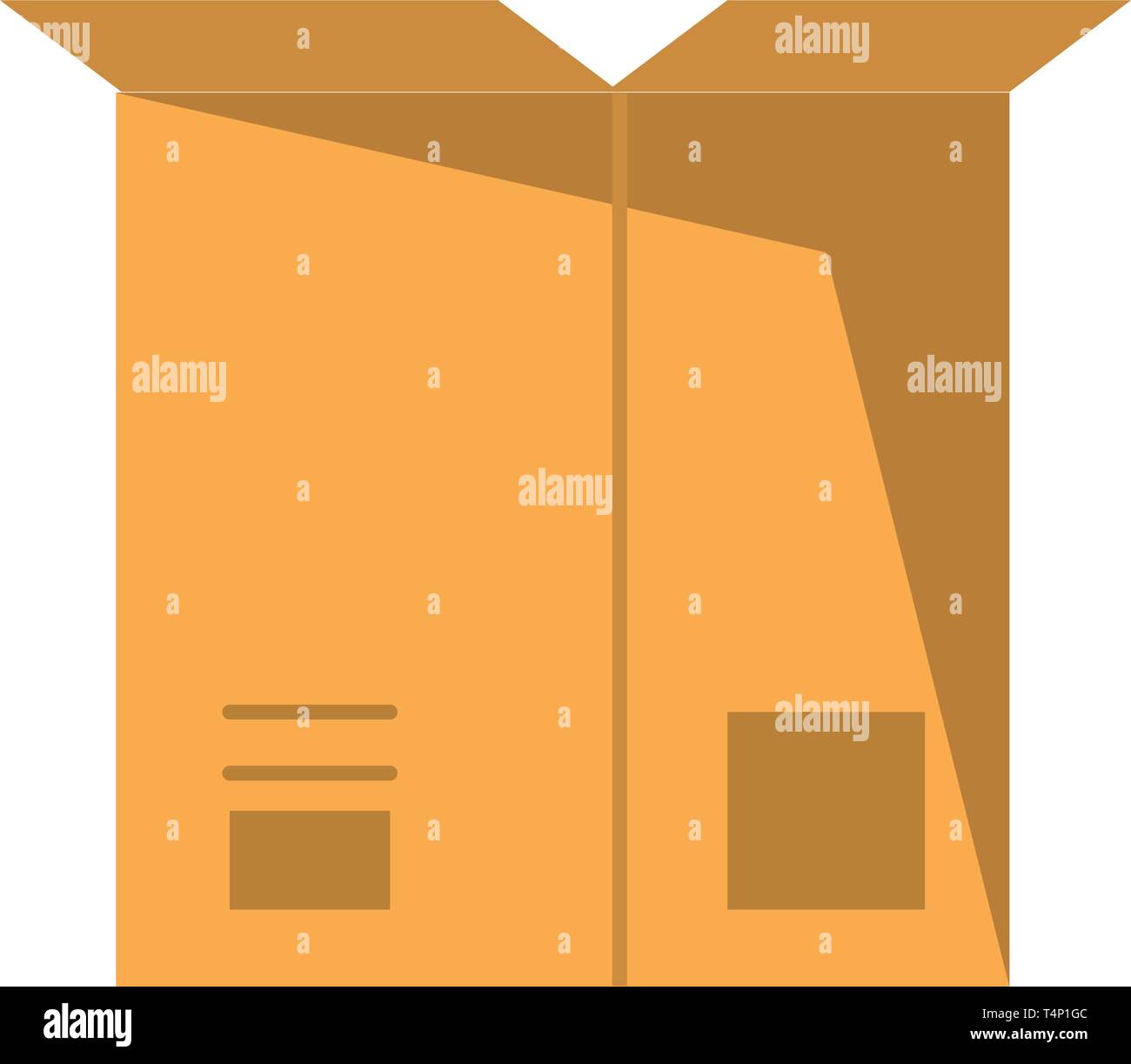 Open box delivery isolated Stock Vector Image & Art - Alamy