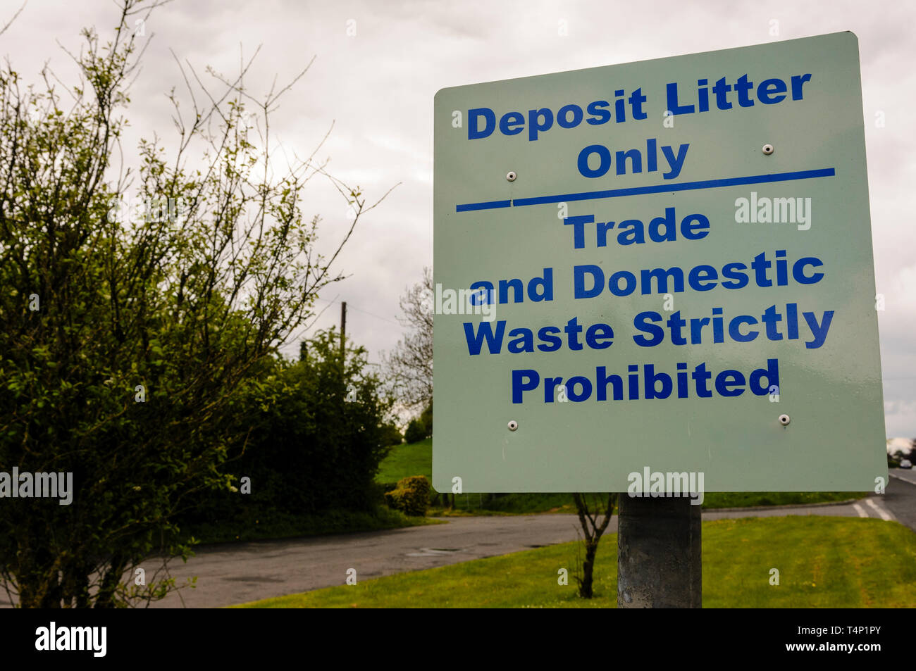 Domestic waste sign hi-res stock photography and images - Alamy