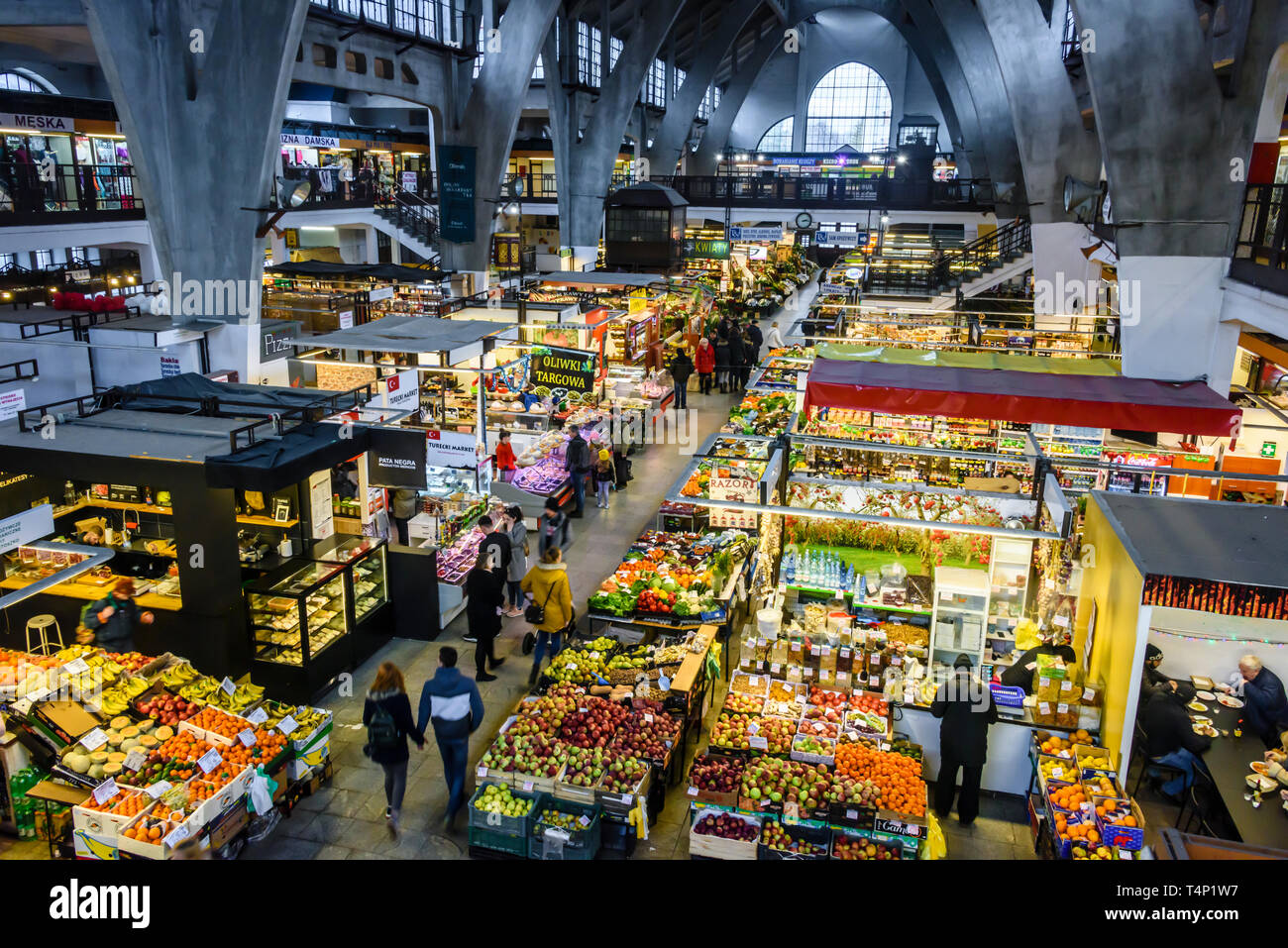 Hala Targowa indoor fruit and vegetable market, Wrocław, Wroclaw ...