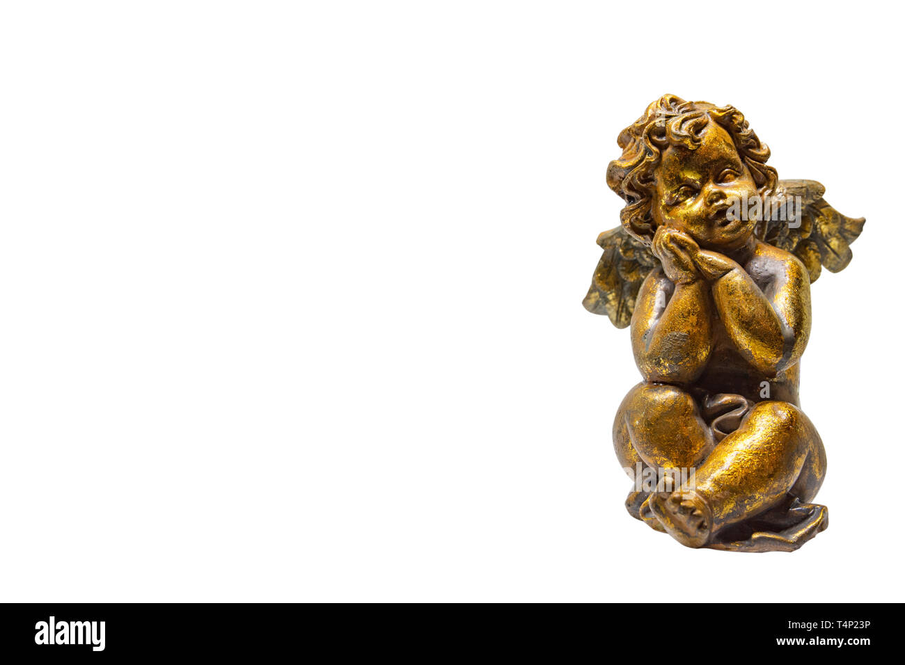 Golden angelic figure hi-res stock photography and images - Alamy