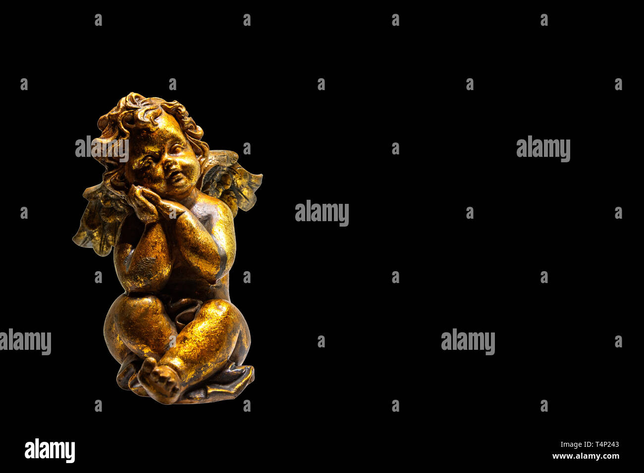Golden angelic figure hi-res stock photography and images - Alamy