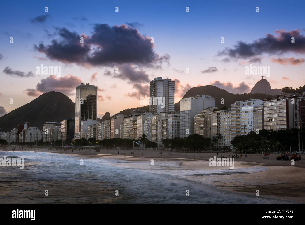 Night landscape copacabana beach in hi-res stock photography and images ...