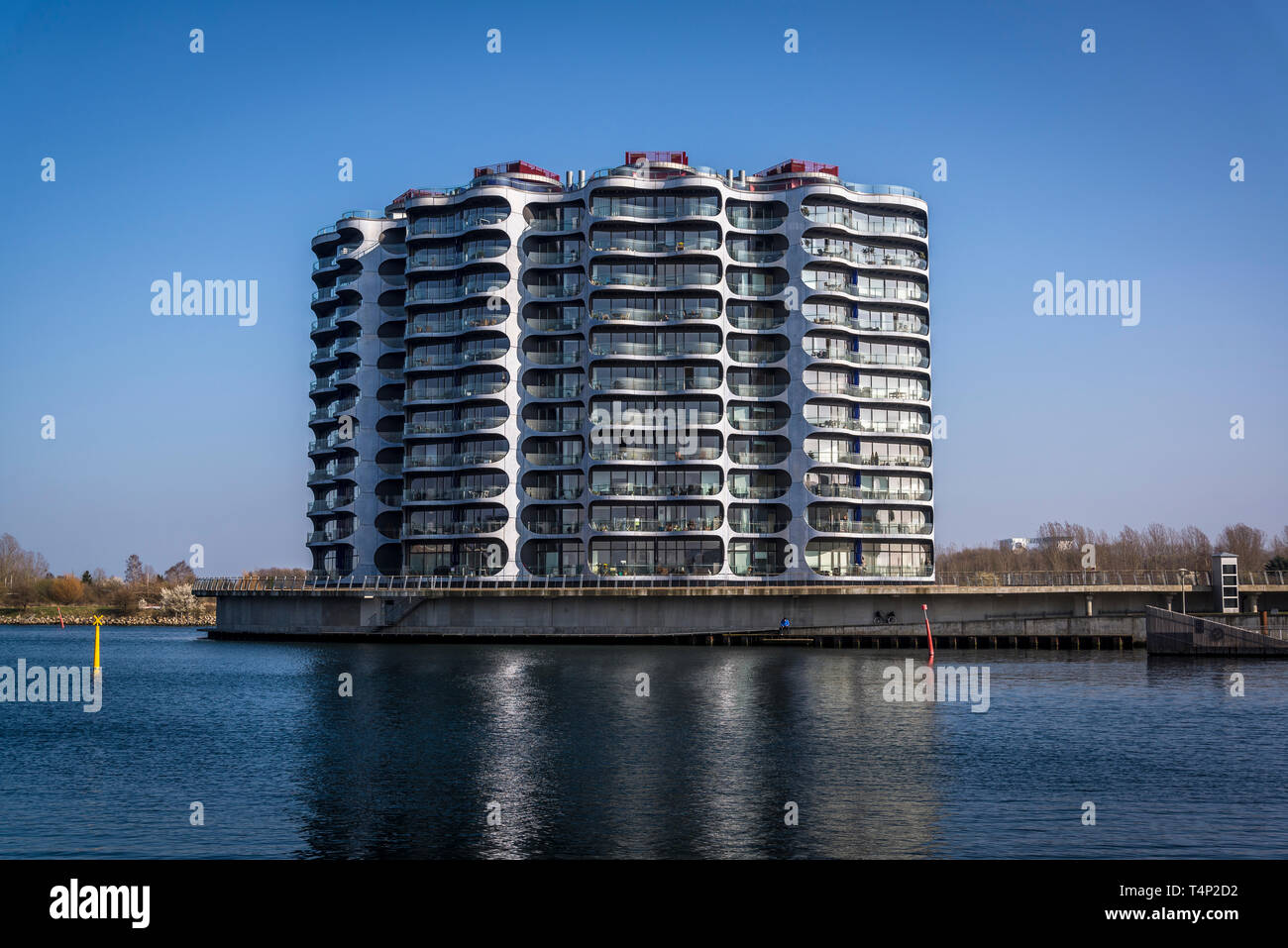 New housing developments along Copenhagen harbour, Copenhagen, Denmark ...