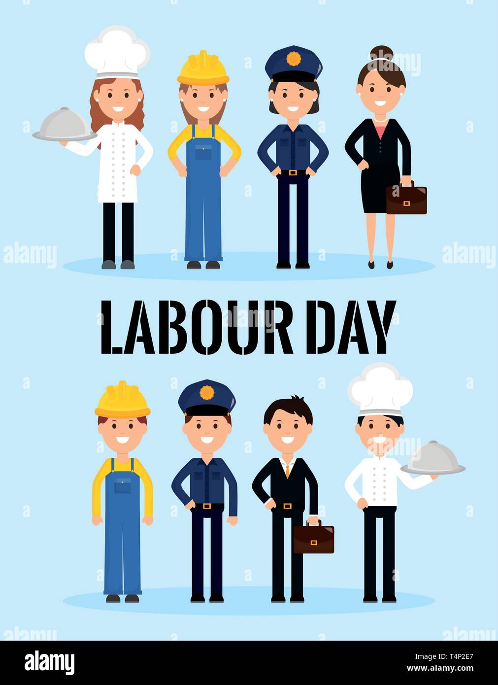 group of professionals workers vector illustration design Stock Vector ...