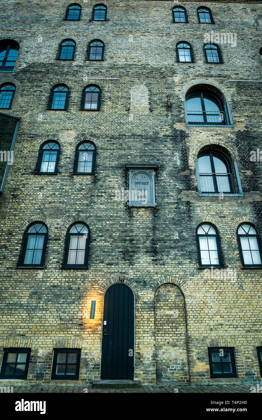 Old warehouse building, Christianshavn, Copenhagen, Denmark Stock Photo ...