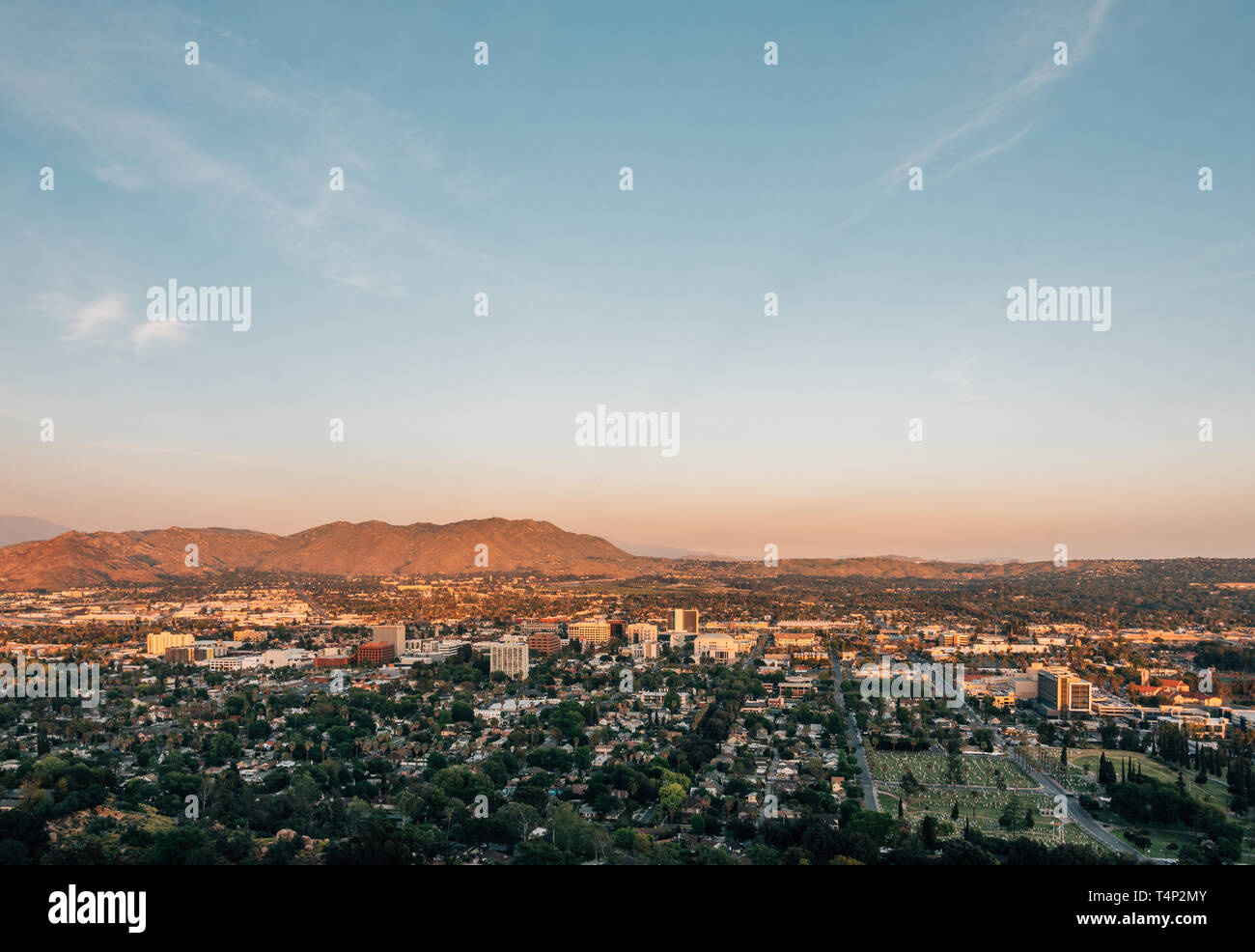 View of downtown Riverside from Mount Rubidoux, in Riverside ...