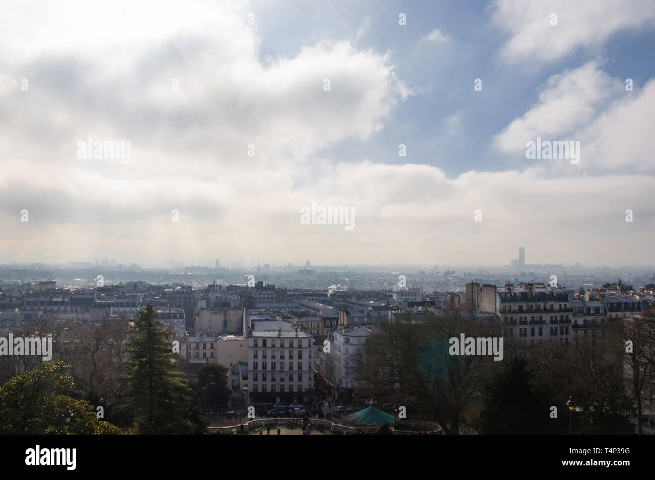 Birds eye view of paris hi-res stock photography and images - Alamy