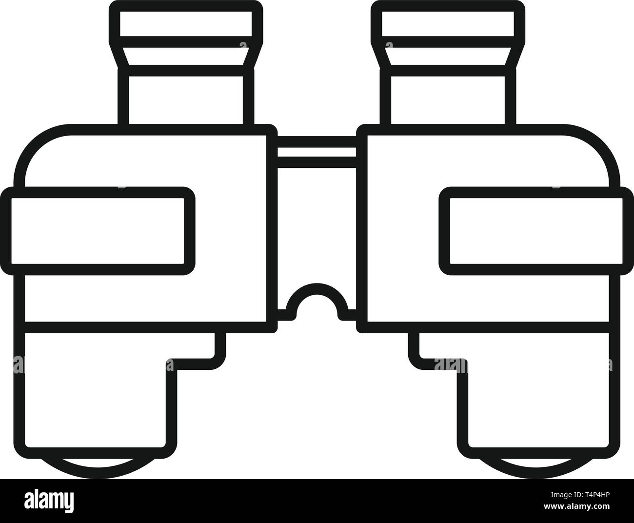 Marine binocular icon. Outline marine binocular vector icon for web ...