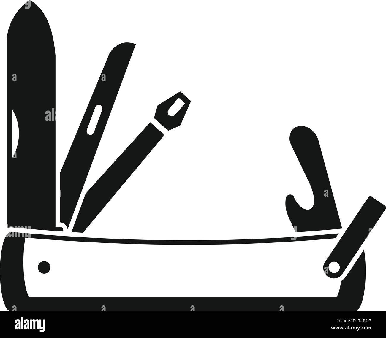 Penknife icon. Simple illustration of penknife vector icon for web design isolated on white ...