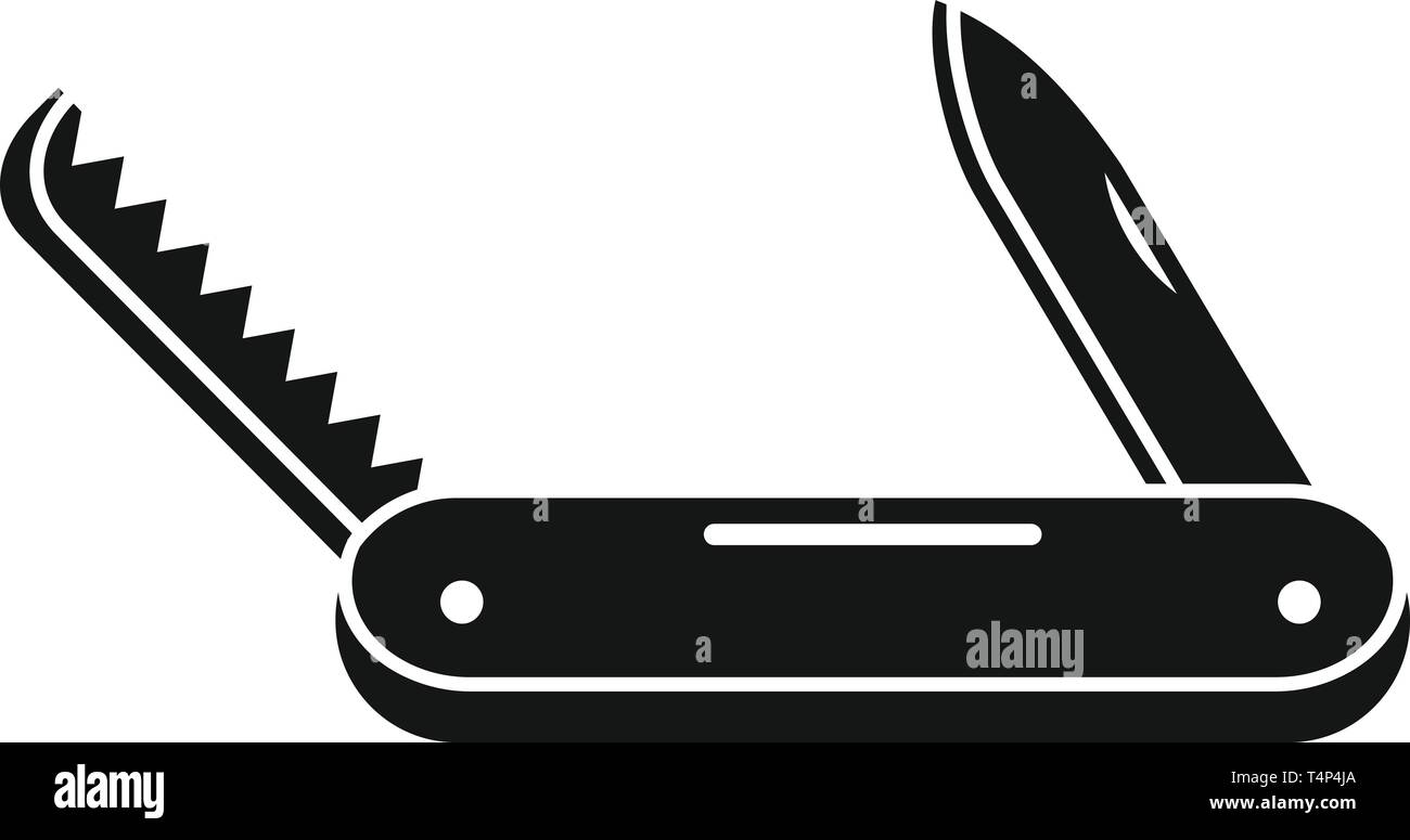 Multifunction knife icon. Simple illustration of multifunction knife ...